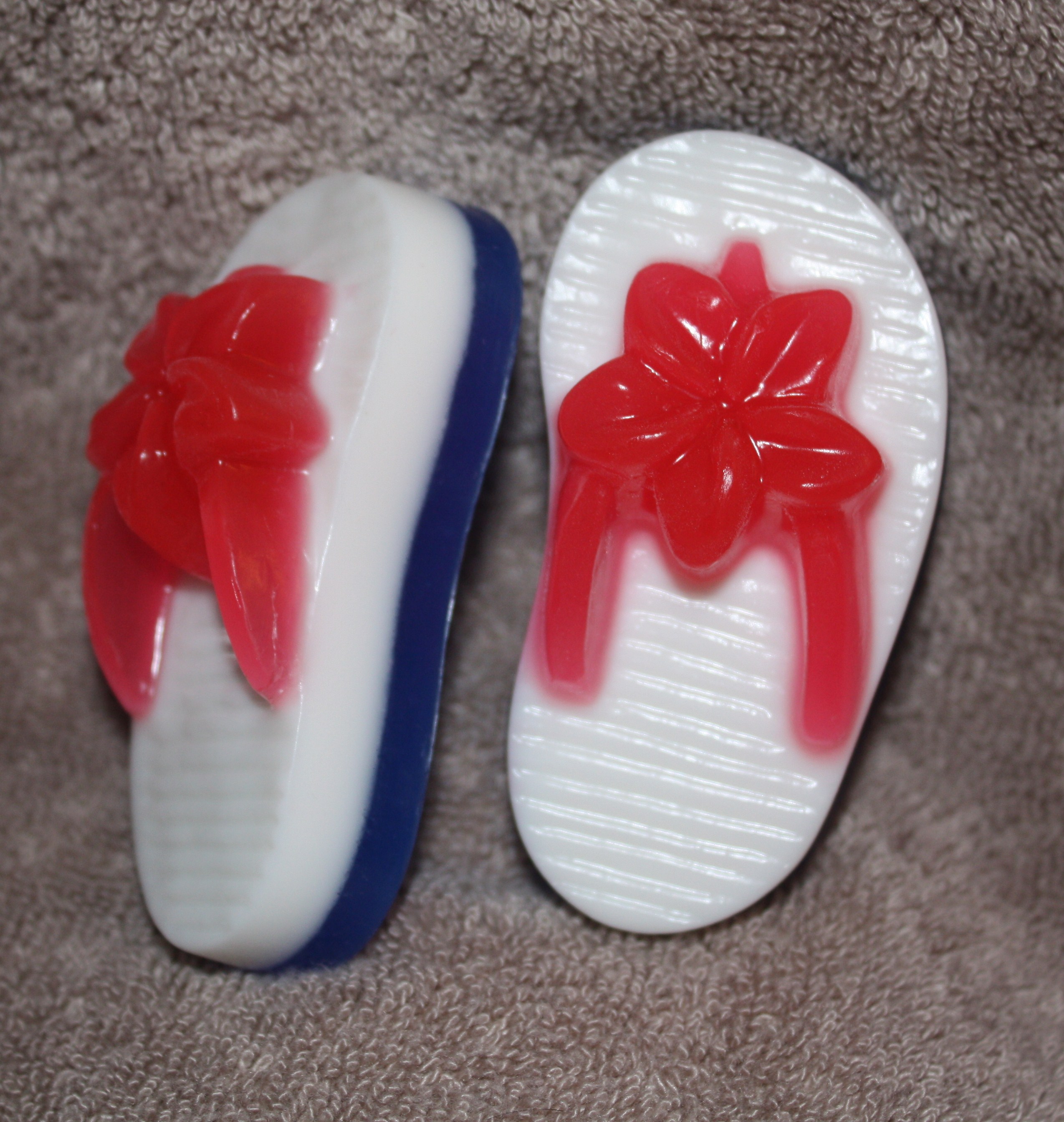 Red, White, And Blue Flip-flop Soaps on Luulla